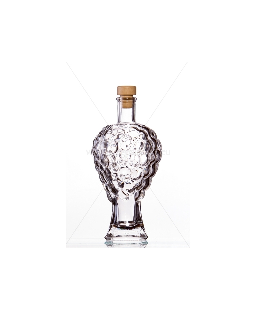 Szőllő 0,5 literes díszüveg, szőlő pálinkás üveg, szőlő alakú üveg